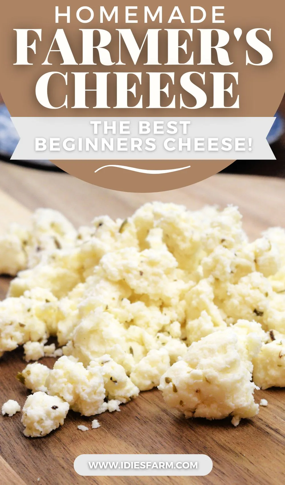 The Easiest Recipe To Make Homemade Farmer's Cheese - Idie's Farm