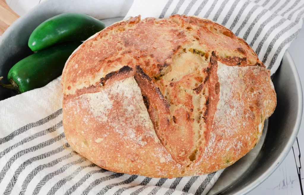 Sourdough Bread Recipe with Jalapeno and Cheddar - Idie's Farm