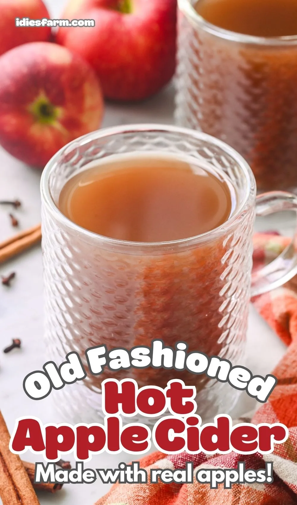 How to Make Hot Apple Cider from Scratch (With Real Apples!) - Idie's Farm