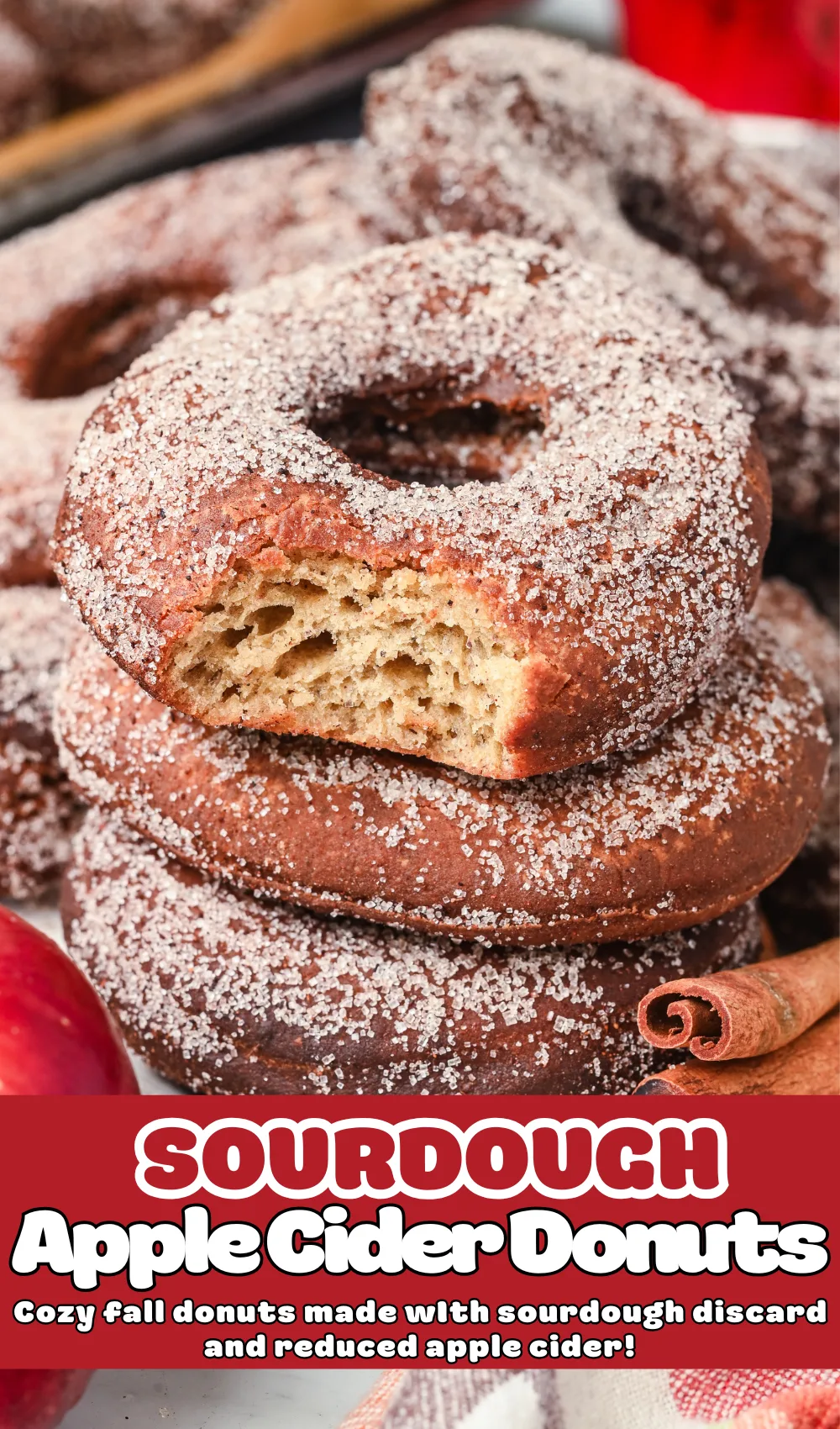 How to Make Apple Cider Donuts with Sourdough Starter - Idie's Farm