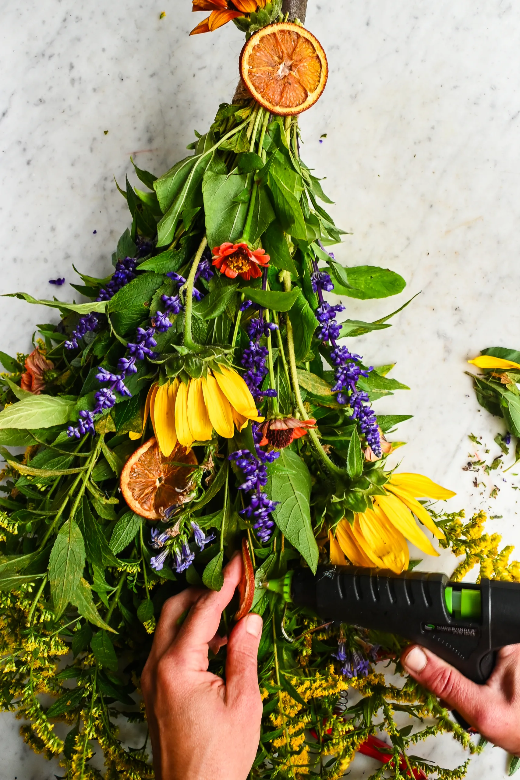 DIY Rustic Fall Broom Decor (Made with Fresh or Dried Flowers) - Idie's ...