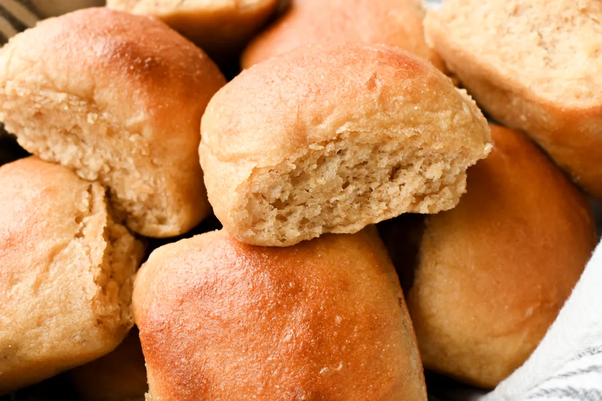 Soft Wheat Dinner Rolls (Made with Whole Wheat Flour) - Idie's Farm