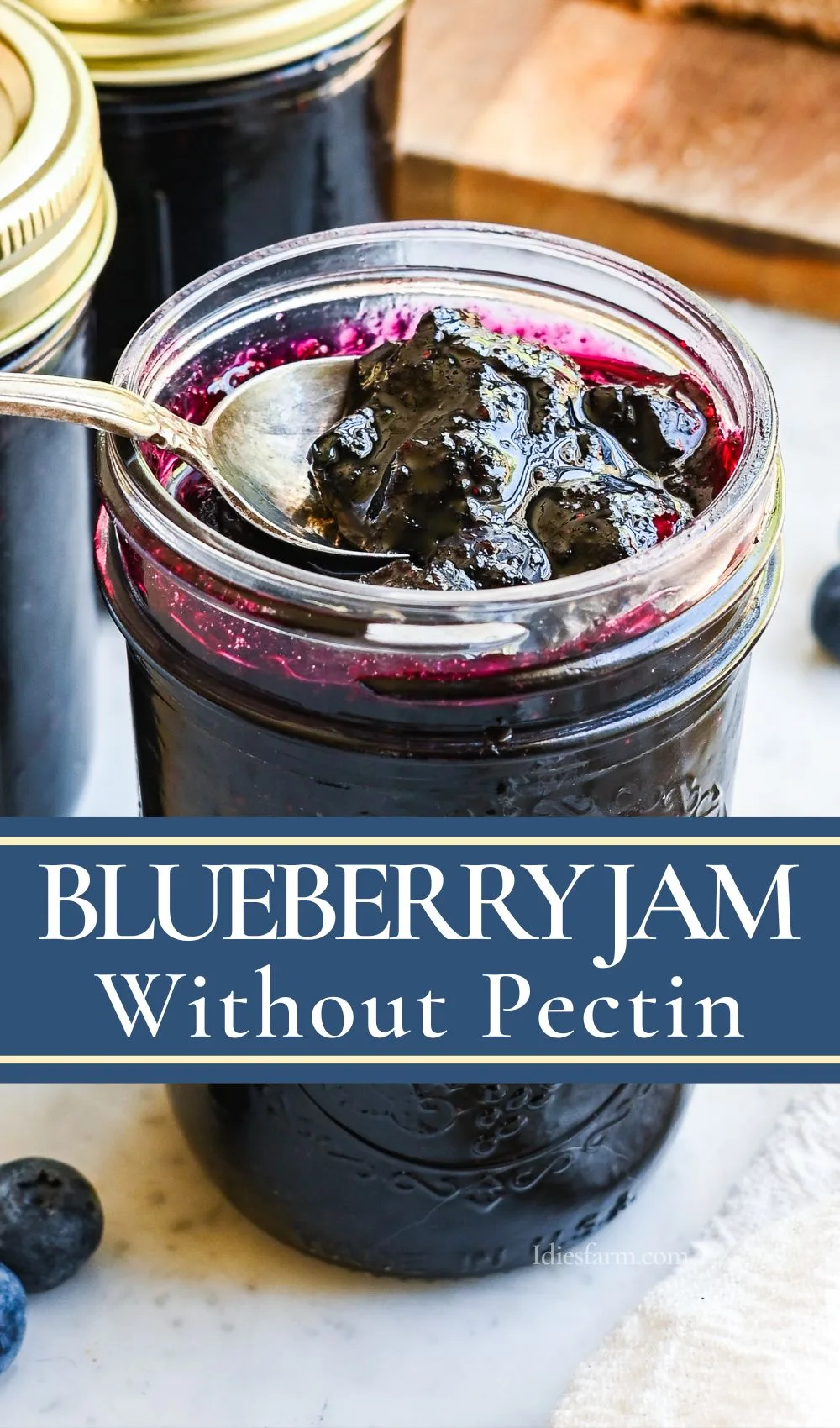 Easy Homemade Blueberry Jam Without Pectin - Idie's Farm